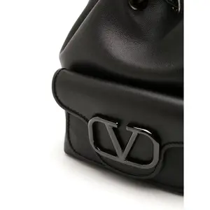 Valentino Garavani Vlogo Signature Drawstring Bucket Bag