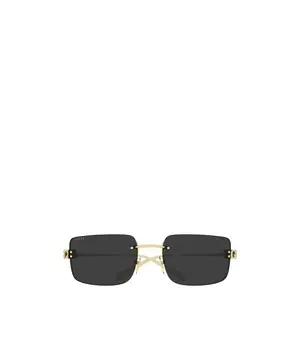 Gucci Rectangular Frame Sunglasses - Golden