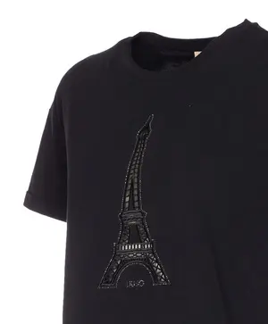 Liu Jo Embellished Crewneck T-shirt