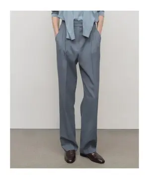 THE ROW Ragnar Pleated Wool Trousers