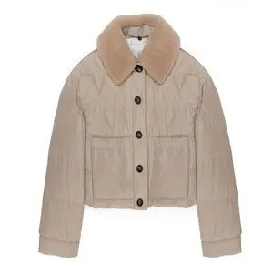 Brunello Cucinelli Long Sleeve Cotton-padded Jacket With Classic Collar