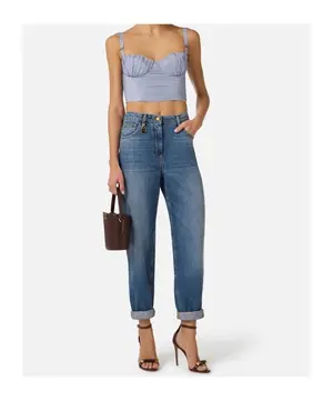 Elisabetta Franchi Top With Adjustable Shoulder Straps