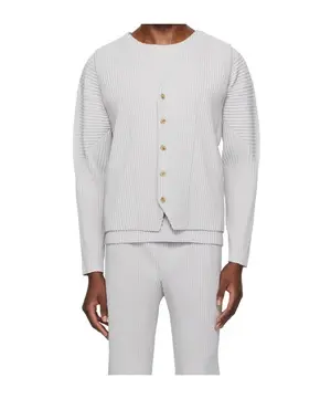 Issey Miyake Pleated V-neck Vest