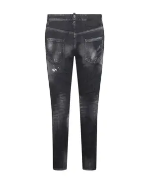 Dsquared2 Straight-leg Distressed Jeans - Black