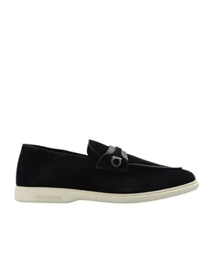 FERRAGAMO Gancini Loafers - Black