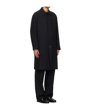 Auralee Wool Collar Trench Coat