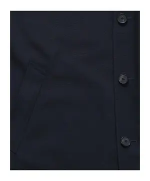 Auralee Wool Collar Trench Coat