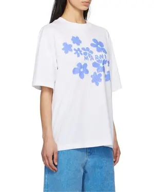 Marni Floral Print Crewneck T-shirt