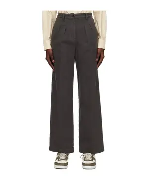 A.p.c. High-waisted Pleated Relaxed Trousers