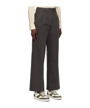 A.p.c. High-waisted Pleated Relaxed Trousers