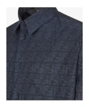 Fendi Ff Pattern Lapel Casual Jacket