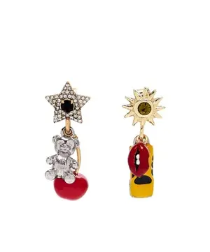 Marc Jacobs Trinket Charm Cluster Earrings