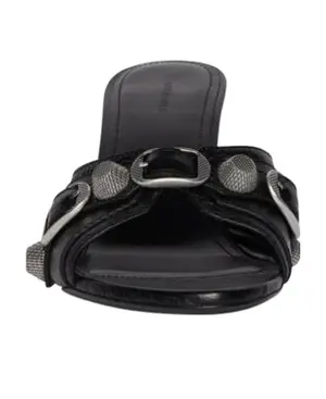 Balenciaga Cagole Heeled Sandals - Black