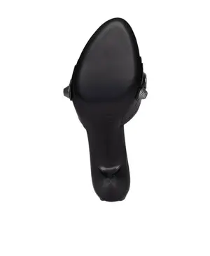 Balenciaga Cagole Heeled Sandals - Black