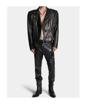 Dsquared2 Cool Guy Straight Leg Coated Trousers - Black