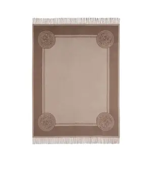 Versace Icon Brushed Blanket - Brown