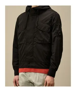 C.P. COMPANY Hooded Utility Jacket - Blue