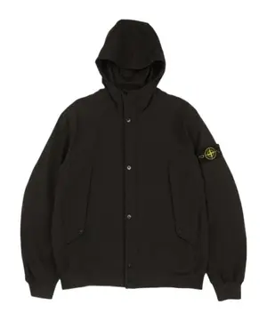 Stone Island Hooded Jacket - Black