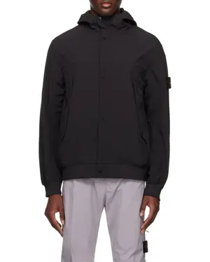 Stone Island Hooded Jacket - Black
