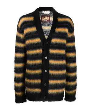 Marni Striped Button-up Cardigan