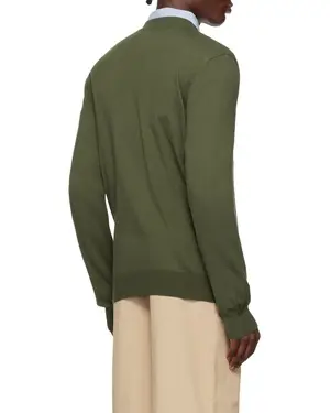 A.p.c. Logo Embroidered V-neck Cardigan