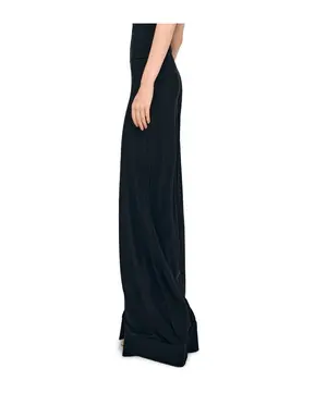 Norma Kamali Wide-leg Elastic Waistband Pants