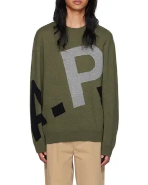 A.p.c. Logo Embroidered Knit Jumper