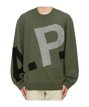 A.p.c. Logo Embroidered Knit Jumper