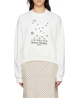 MAISON MARGIELA Crewneck Sweatshirt With Graphic Print