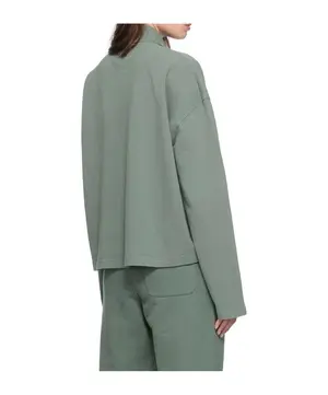 AMI Paris De Coeur Long-sleeved Polo Shirt - Gray