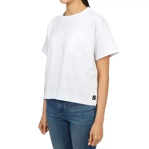Sacai Logo Plaque Crewneck T-shirt