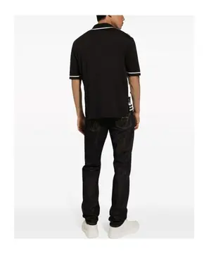 Dolce & Gabbana Logo Tag Regular-fit Jeans - Black