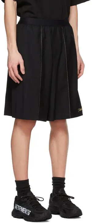 We11Done Contrast Stitching Sports Shorts