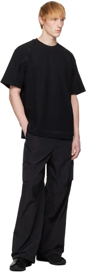 WOOYOUNGMI Line Embroidery T-shirt