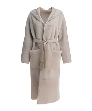 BLANCHA Hooded Belted Coat