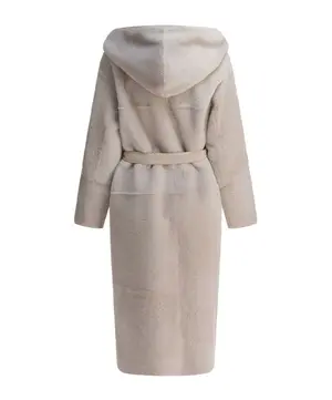 BLANCHA Hooded Belted Coat
