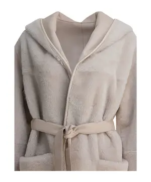 BLANCHA Hooded Belted Coat