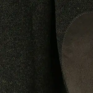 MAISON MARGIELA Crewneck Jumper With Suede Elbow Patches
