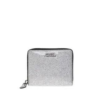 Marc Jacobs Logo Zipper Wallet - Gray