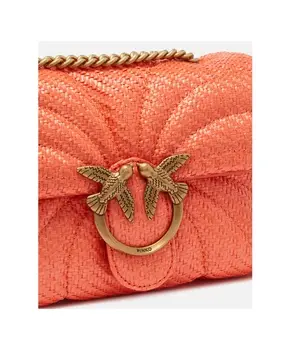 Pinko Mini Love Puff Chain Linked Crossbody Bag