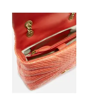 Pinko Mini Love Puff Chain Linked Crossbody Bag