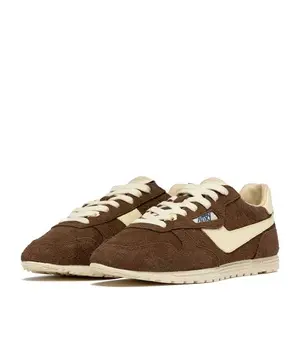 AUTRY Windspin Shaved Suede Low-top Sneakers - Brown
