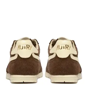 AUTRY Windspin Shaved Suede Low-top Sneakers - Brown