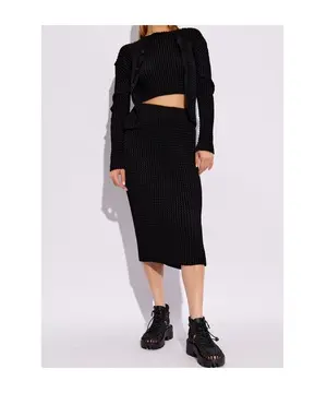 Issey Miyake Pleated Cardigan - Black