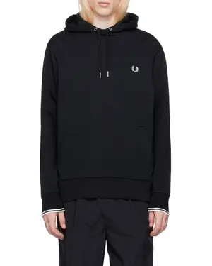 Fred Perry Tipped Hooded Sweatshirt
