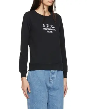 A.p.c. Logo Embroidered Crewneck Sweatshirt