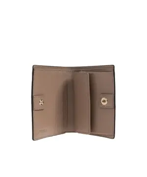 Furla Small Camelia Logo-plaque Bifold Wallet - Brown