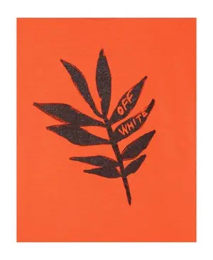 Off-White Leaf Motif" T-shirt