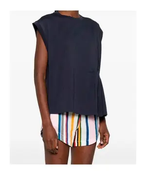 TWINSET Sleeveless Top With Pleated Detail