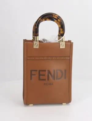 Fendi Sunshine Mini Shopper Tote Bag